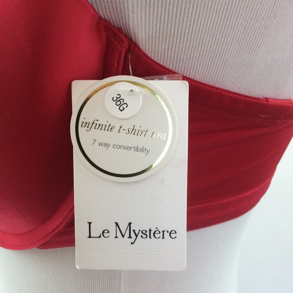 Le Mystere | Intimates & Sleepwear | Le Mystere Red Infinite Tshirt Bra ...